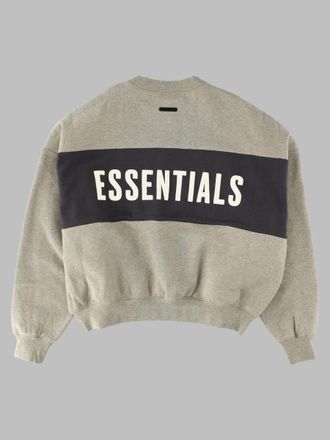 Fear of God Logo-Printed Cotton-Blend Sweatshirt - Gray