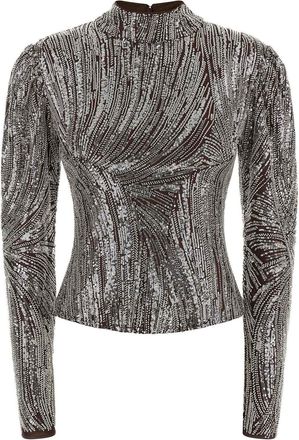 Paco Rabanne Top - Marron
