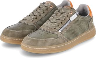 Mustang Jeans Herren Schn&uuml;rhalbschuh in gr&uuml;n - Gr. 43