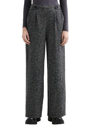 QS by s.Oliver Wide Leg Pants aus Interlockjersey