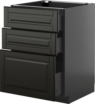 IKEA METOD / KNIVSHULT Unterschrank mit 3 Schubladen
