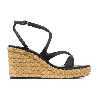 Jimmy Choo London Ayla 85 Keilabsatz-Sandale - - Shoes - Damen - Schwarzk - 36 EU