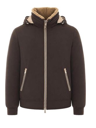 Brunello Cucinelli Blouson Rembourr&eacute; - Marron