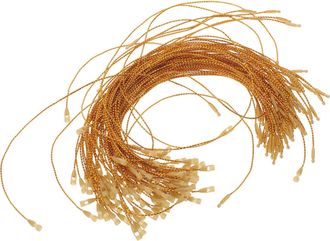 NUOBESTY 1000 St&uuml;ck Aufh&auml;ngehaken mit Karabiner Vorgeschnittene Schnur f&uuml;r Weihnachtsdeko Kunststoff Baumschmuckaufh&auml;nger mit Druckknopf Silberfarben Schnelle 