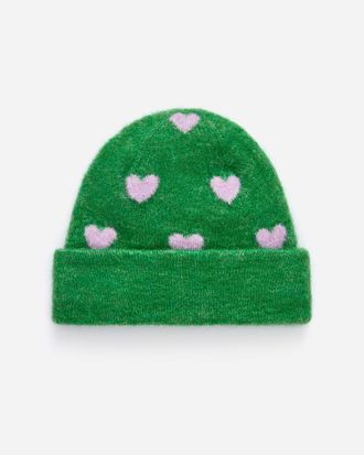 Arket Beanie Aus Wolle Und Alpakawolle -Gr&uuml;n