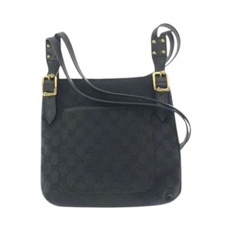 Gucci Sac bandouli&egrave;re en cuir et toile GG Pre-owned - Femme - Pre-owned - Noir - Taille: ONE Size