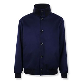 Kiton Homme, Vestes, Bleu, Taille: L Bomber Jacket