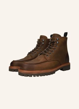 Blackstone Schn&uuml;rboots braun