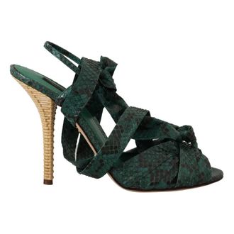 Dolce & Gabbana High Heel Sandalen - - Shoes - Damen - Gr&uuml;n - 40 EU