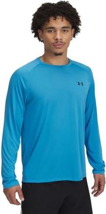 Under Armour T-shirt Tech 2.0 à manches longues pour homme, (454) Bleu éther / / Noir, Taille S