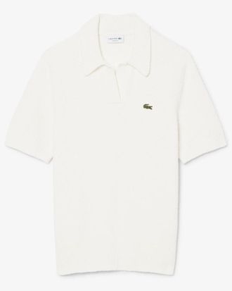Lacoste Poloshirt in Boucl&eacute;-Strick mit Variokragen in