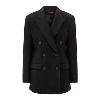 Dolce & Gabbana Femme, Vestes, Noir, Taille: 38 FR Blazers