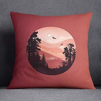 Bonamaison Le Jardin du Lin Zierkissenhüllen, Mehrfarbig, 45x45