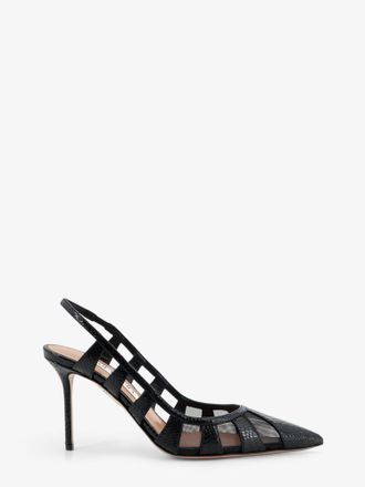 Aquazzura Leather d&eacute;collet&eacute; with mesh inserts - AQUAZZURA - gender_Woman