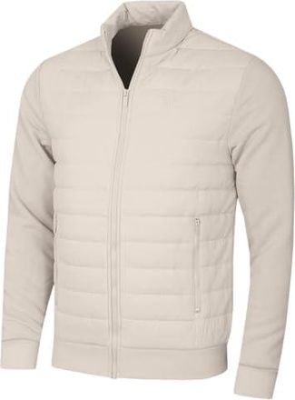 Calvin Klein Mens Hybrid Couturne Jacket Col dentonnoir - Parchemin - XXXL