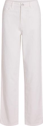 Vila Vikelly Hw Straight Jeans White-018