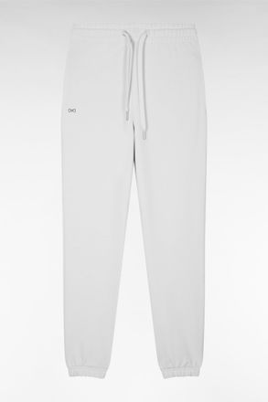 Eden Park Jogging En Molleton Coton Blanc Coupe Droite