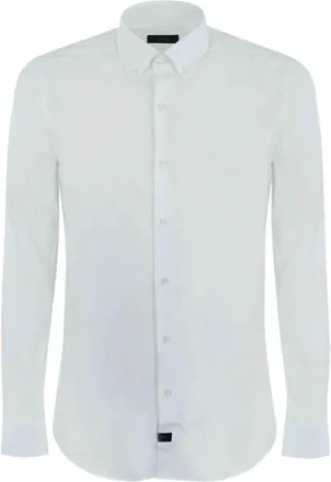 Fay Homme, Chemises, Blanc, Taille: L B.Down Stretch Shirt