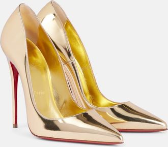 Christian Louboutin Pumps Kate Max aus Metallic-Leder