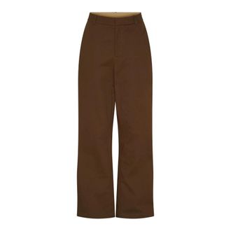 Notyz Straight Hosen - - Trousers - Damen - Braun - M