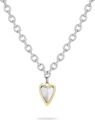 Liebeskind BERLIN Necklace - Halskette aus Edelstahl - Bicolor Silber/IP Gold - Ankerkette verstellbar bis 50 cm - wasserfest & hautfreundlich