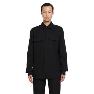 Rick Owens Temple Work Shirt in Warm Felt