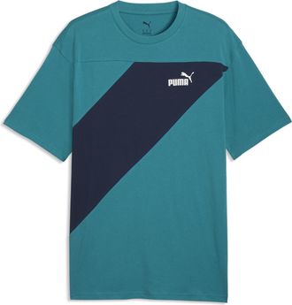 Puma T-shirt Colorblock PUMA POWER, V&ecirc;tements, Vert, M