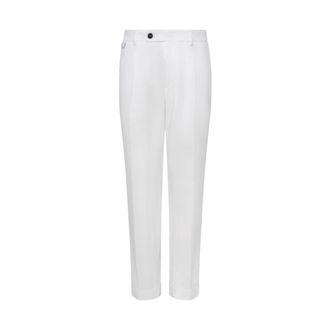 low brand Homme, Pantalons, Blanc, Taille: W34 Slim-fit Pantalons