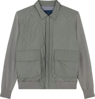Paul & Shark veste à matelassage losanges - Vert