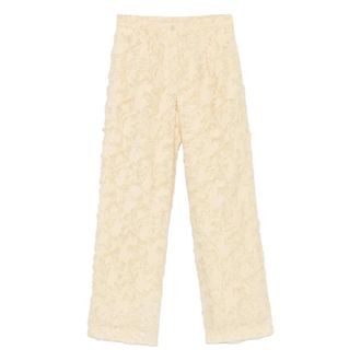 Sams&oslash;e & Sams&oslash;e Staubiges Gelbes Satove Hose - - Trousers - Damen - Beige - S