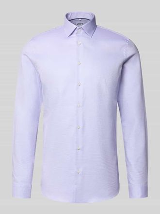 Jake*s Slim Fit Businesshemd mit Strukturoptik