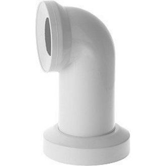 Duravit Ablaufbogen mit Rosette Abgang waagerecht, weiss, - Duravit