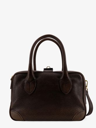 Golden Goose Womens Leather Shoulder Bag Vita Vintage Brown