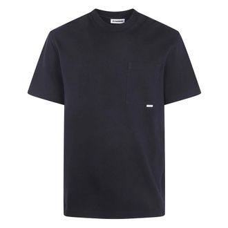 Jil Sander T-Shirt mit Brusttasche - - Tops - Herren - Schwarzk - L