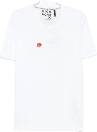 John Richmond Homme, Tops, Blanc, Taille: L John Richmond T-shirts et Polos