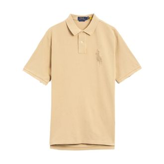 Polo Ralph Lauren Big Pony Logo Klassisches Poloshirt - - Tops - Herren - Beige - M