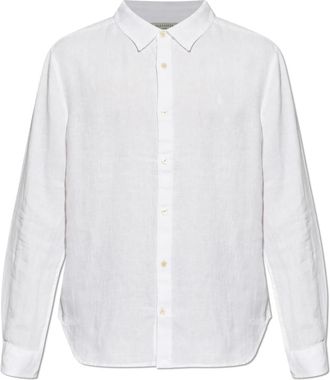 AllSaints Homme, Chemises, Blanc, Taille: XL Casual Chemises
