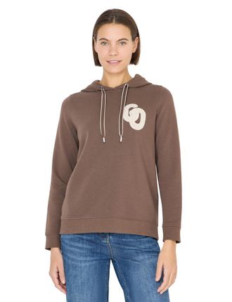 Cecil Hoodie mit Stickerei urban Taupe XXL
