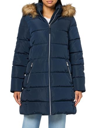 Tommy Hilfiger Damen Everyday Essential Bequemer, schwerer Puffer, Marineblau, XL