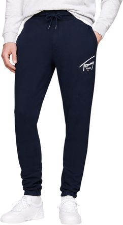 Tommy Jeans Herren Jogginghose Slim Fit Entry Sweatpants aus Baumwolle, Blau (Dark Night Navy), 6XL