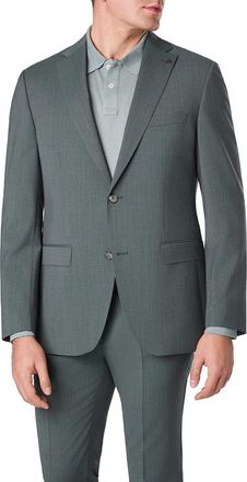 Roy Robson Herren Sakko grün meliert