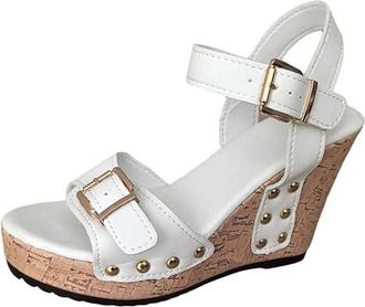 Generic Sandales décontractées à talon haut pour femme - Couleur unie - Mary Jane - Doublure douce en satin - Pour invités de mariage, cocktail, événement dét