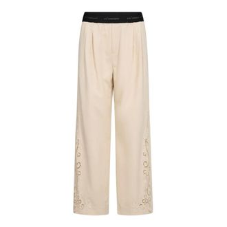 Co'Couture Femme, Pantalons, Beige, Taille: 42 FR Wide Pantalons
