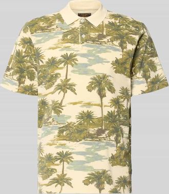 Premium by Jack & Jones Regular Fit Poloshirt mit floralem Allover-Print Modell Hawaii