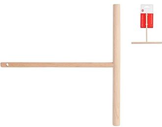 hOme Rateau à Crêpes, Bois, 18 cm, Marron