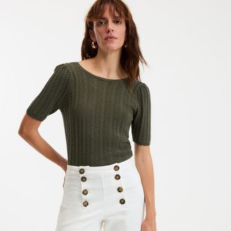 La Redoute Collections Pull Col Rond En Fine Maille