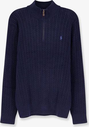 Ralph Lauren Cable Knit sweater with zip - POLO RALPH LAUREN - gender_Man