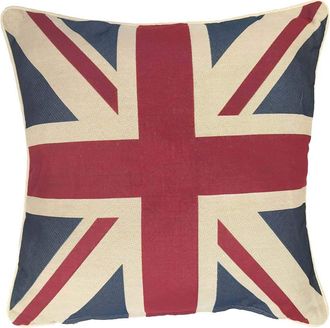 SIGNARE Tapisserie Kissenbezug 45x45, Kissen 45x45 Kutdoor Kissen, Sofakissen, Deko Kissen, Zierkissen mit London Design (Union Jack)