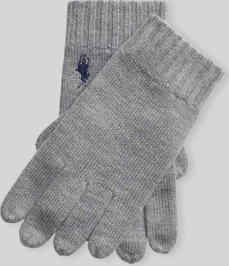 Polo Ralph Lauren Fingerhandschuhe aus Wolle mit Logo-Stickerei