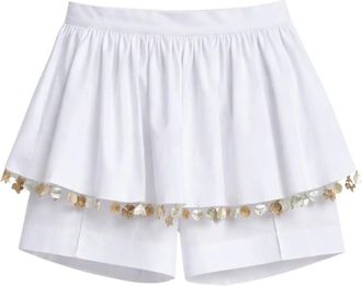 Vivetta Vivetta, Femme, Shorts, Blanc, Taille: 38 FR Short Shorts